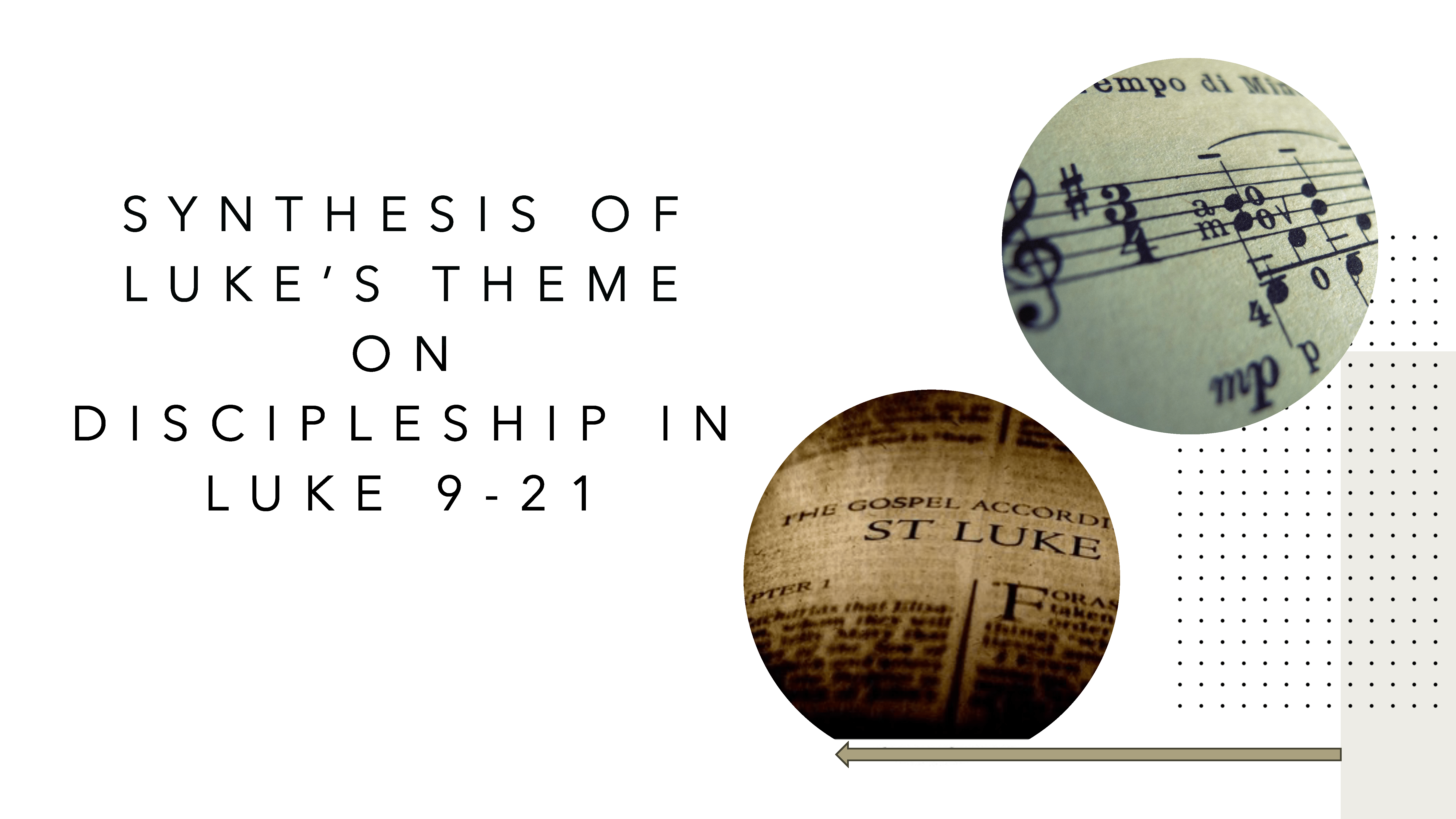 Synthesis Of Luke’s Theme On Discipleship In Luke 9-21 ...